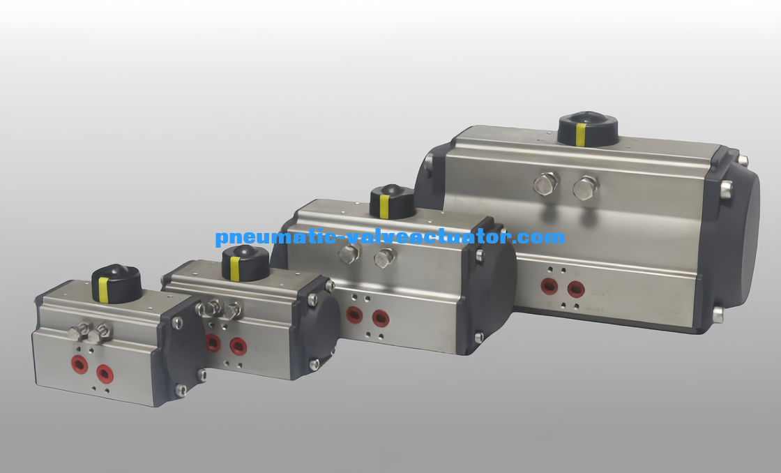 90 Rotation Rack Pinion Pneumatic Actuator Aluminum Alloy Part Turn Air ...